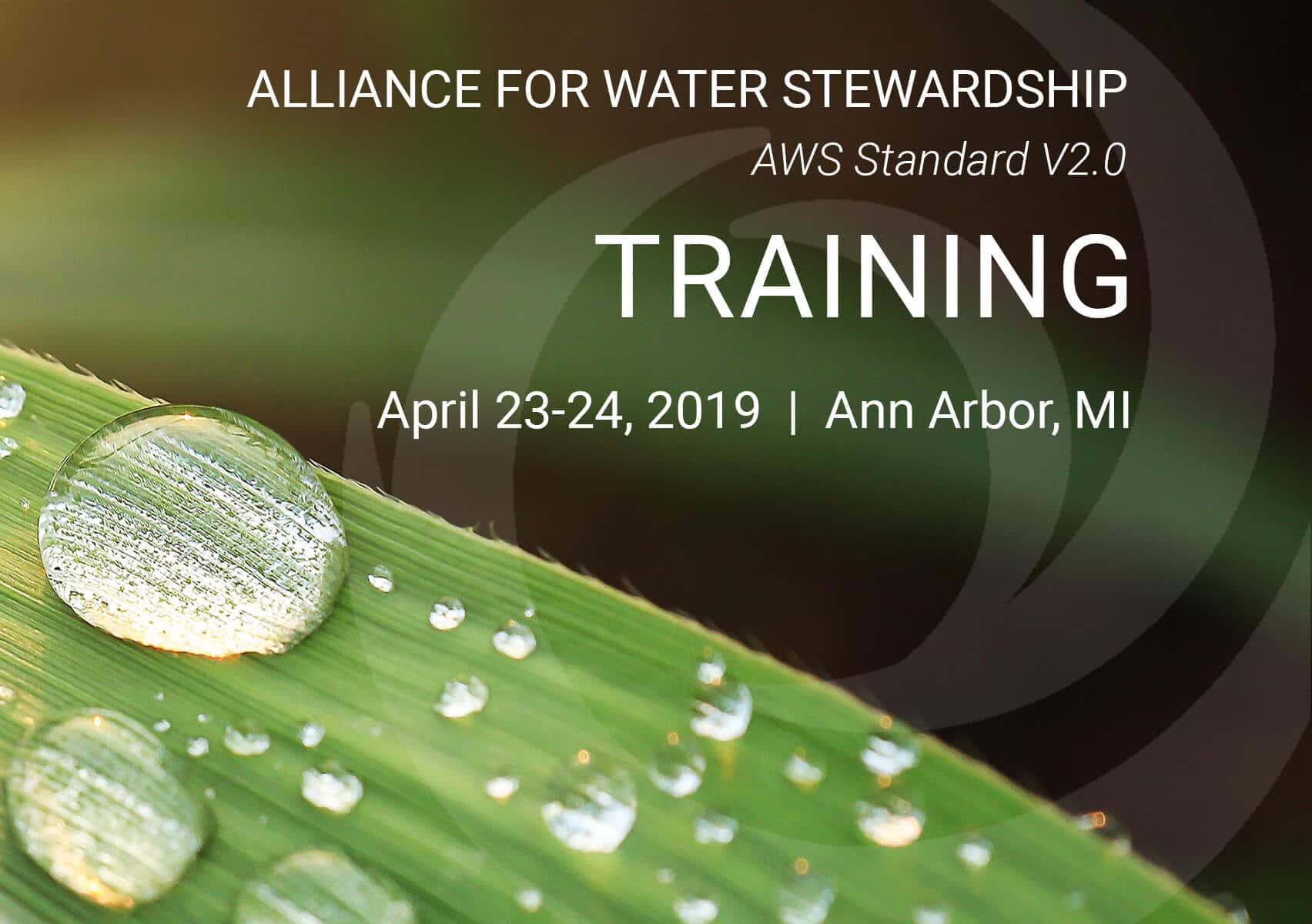 Alliance for Water Stewardship Training (AWS Standard V2.0) - LimnoTech
